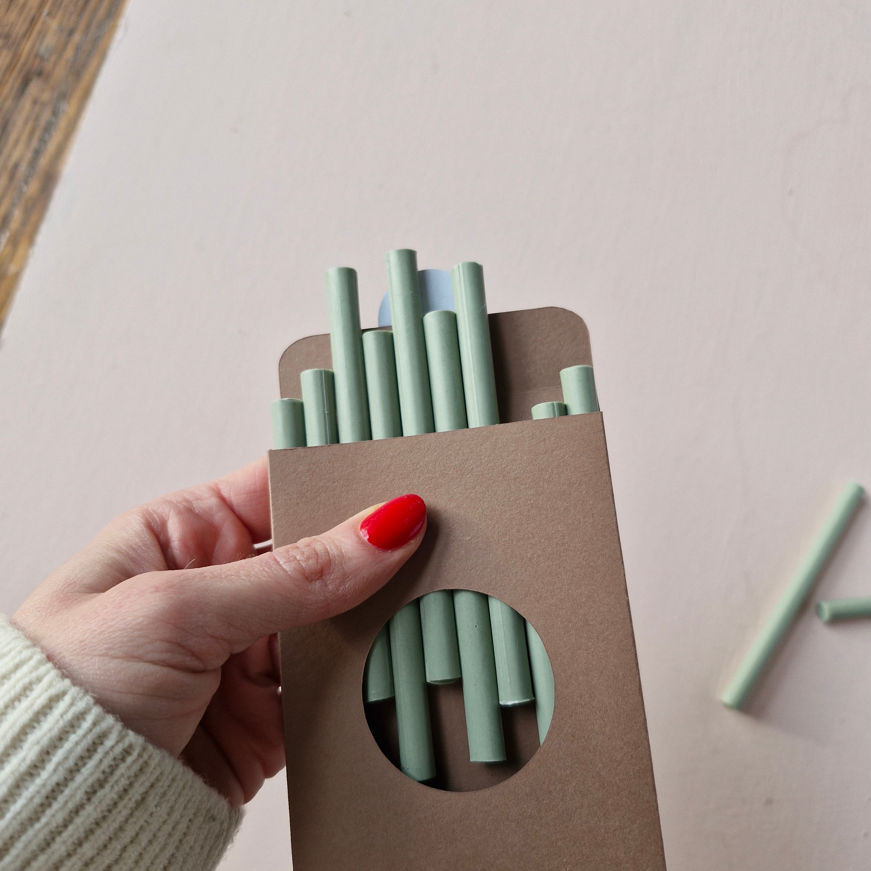 Pack of 10 : 7mm Sage – THE LITTLE BLUE BRUSH LONDON