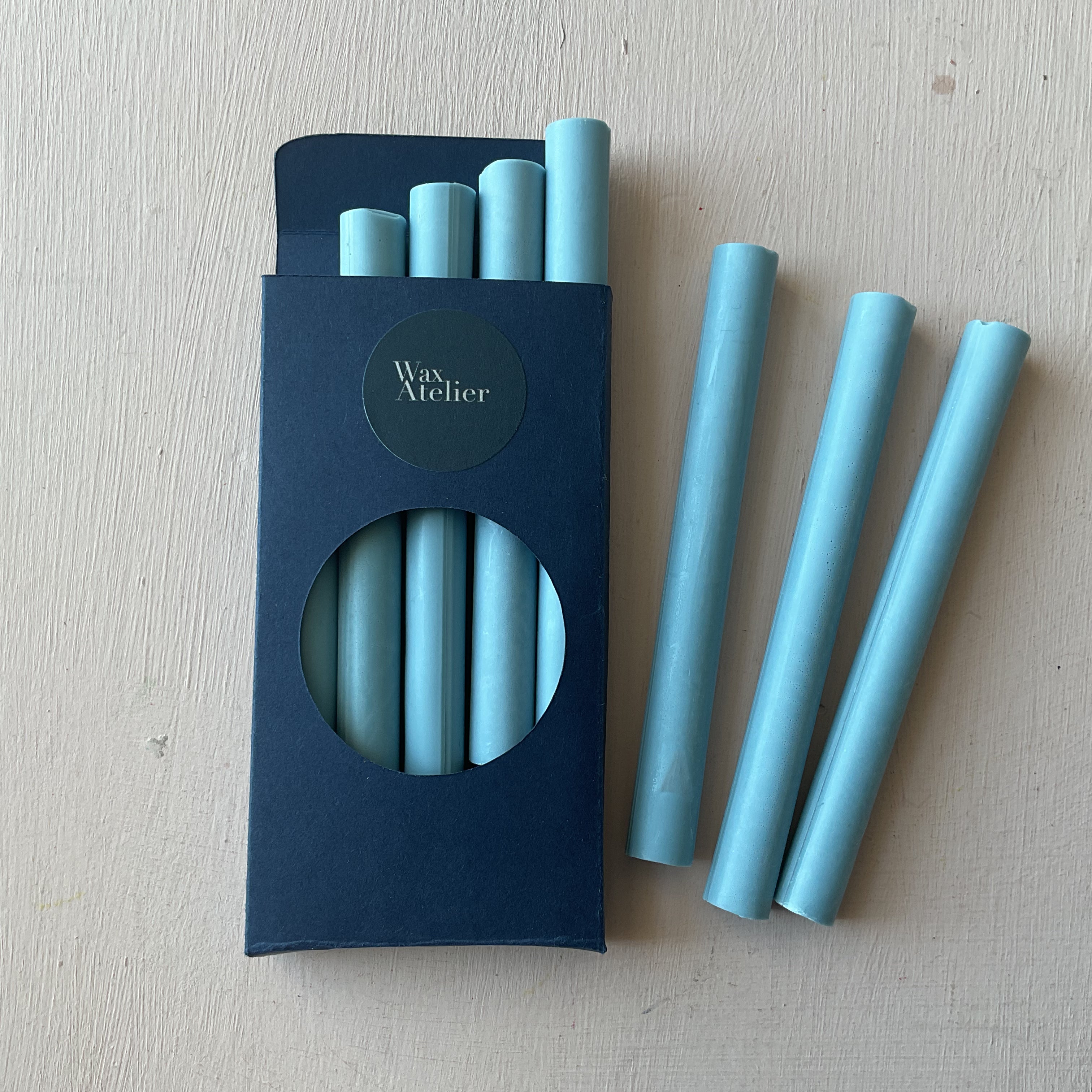 Dusty Blue: Box of 5 : 11mm Wax Sticks – THE LITTLE BLUE BRUSH LONDON