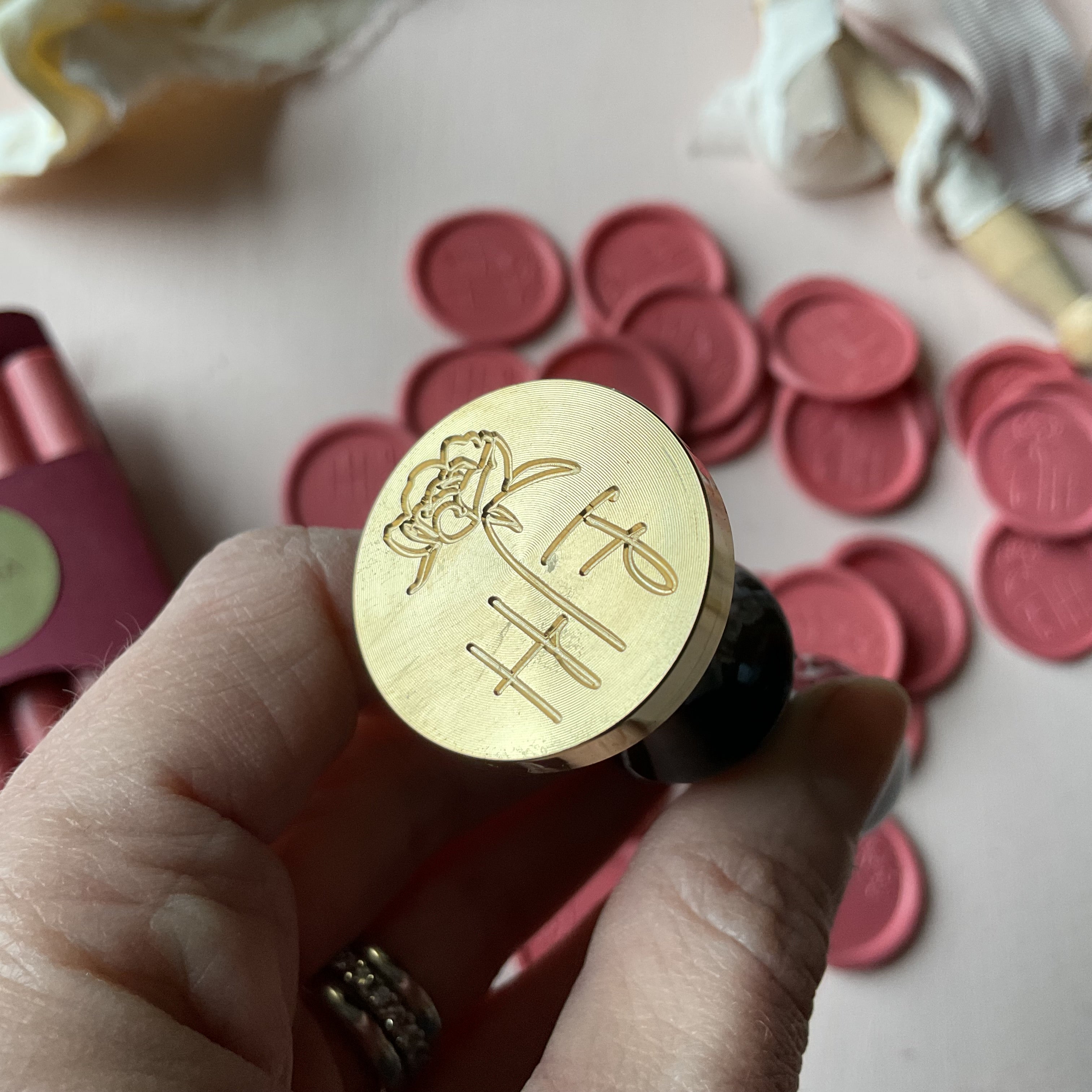 Custom Monogram Stamp | Custom Wax Stamp | Personalised Wax Stamp U.K ...