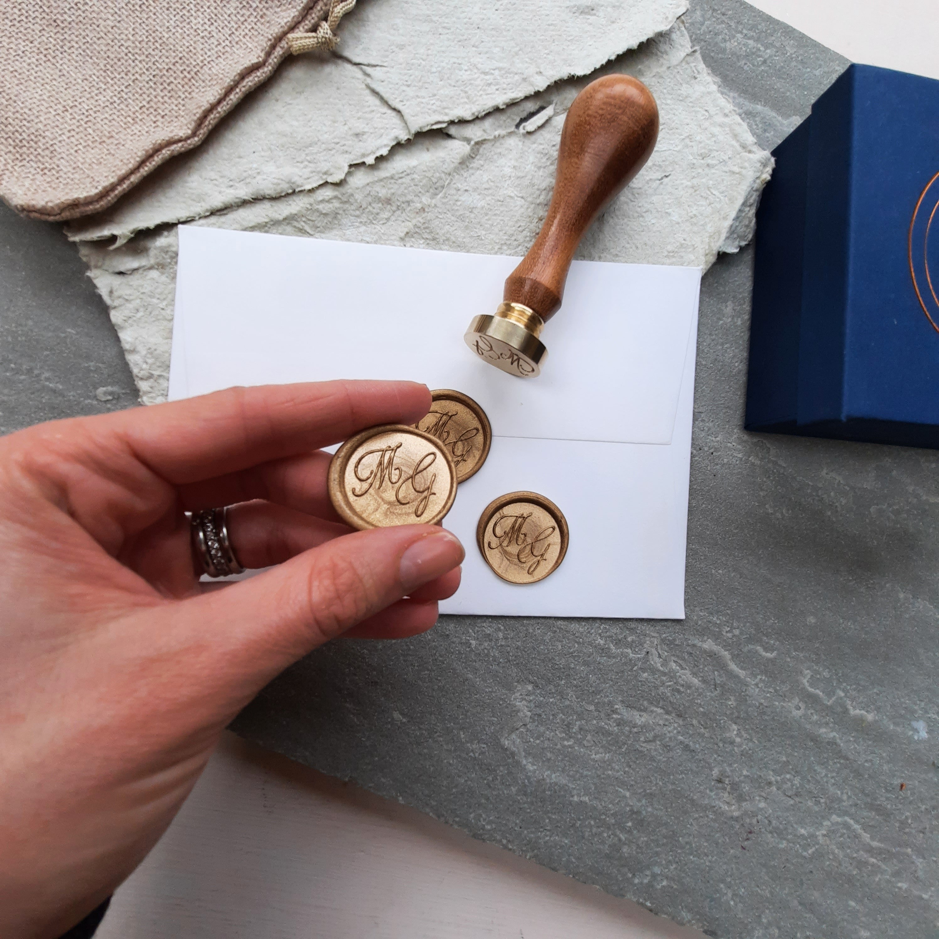 Monogram Wax STAMP | Personalised Wax Stamp | Custom Wax Stamp – THE ...